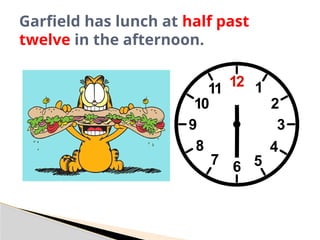 garfield daily routine for 5 grade students | PPTX