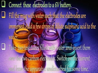 Electrolysis of water | PPTX