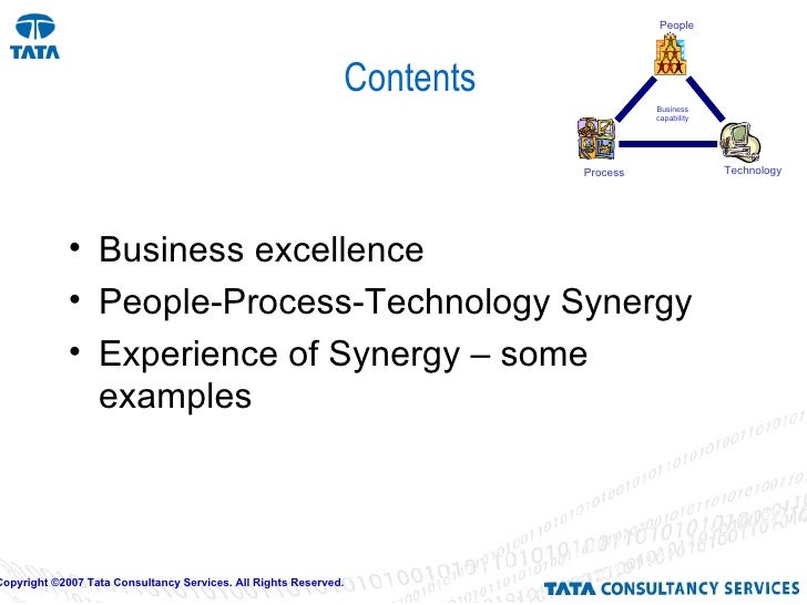 People, Process, Technology Synergy: a key to Business Excellence