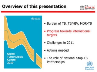 PPT Gargioni "The Global Burden of Tuberculosis: Epidemiology and ...