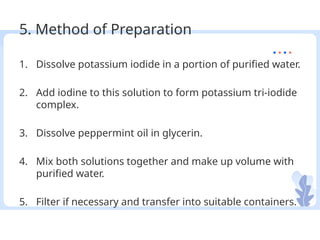 Liquid Formulation - Iodine gargle .pptx