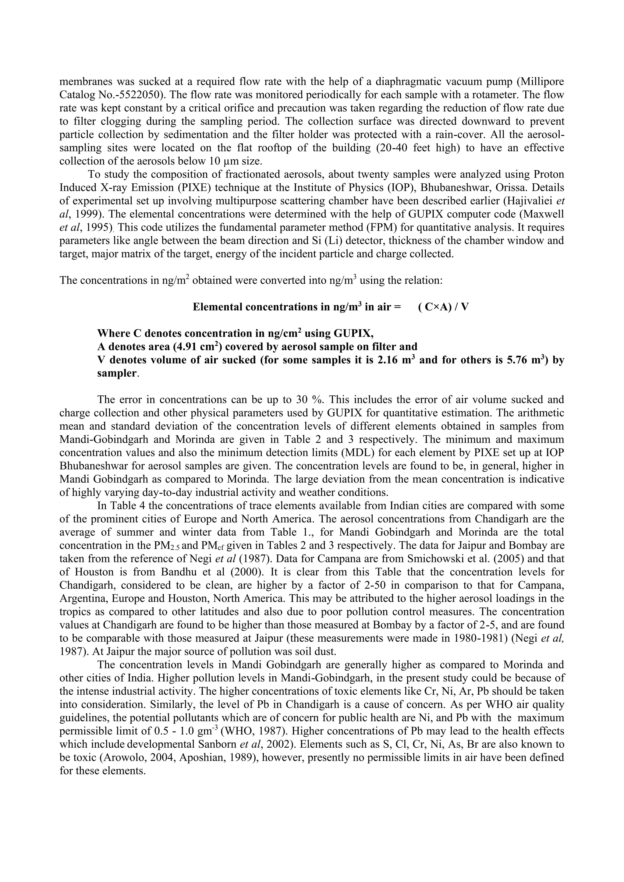 Airborne Particulate Matter And Human Health:Perspective And Case Study ...