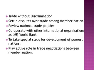 world trade organisation | PPTX | Business | Business and Finance