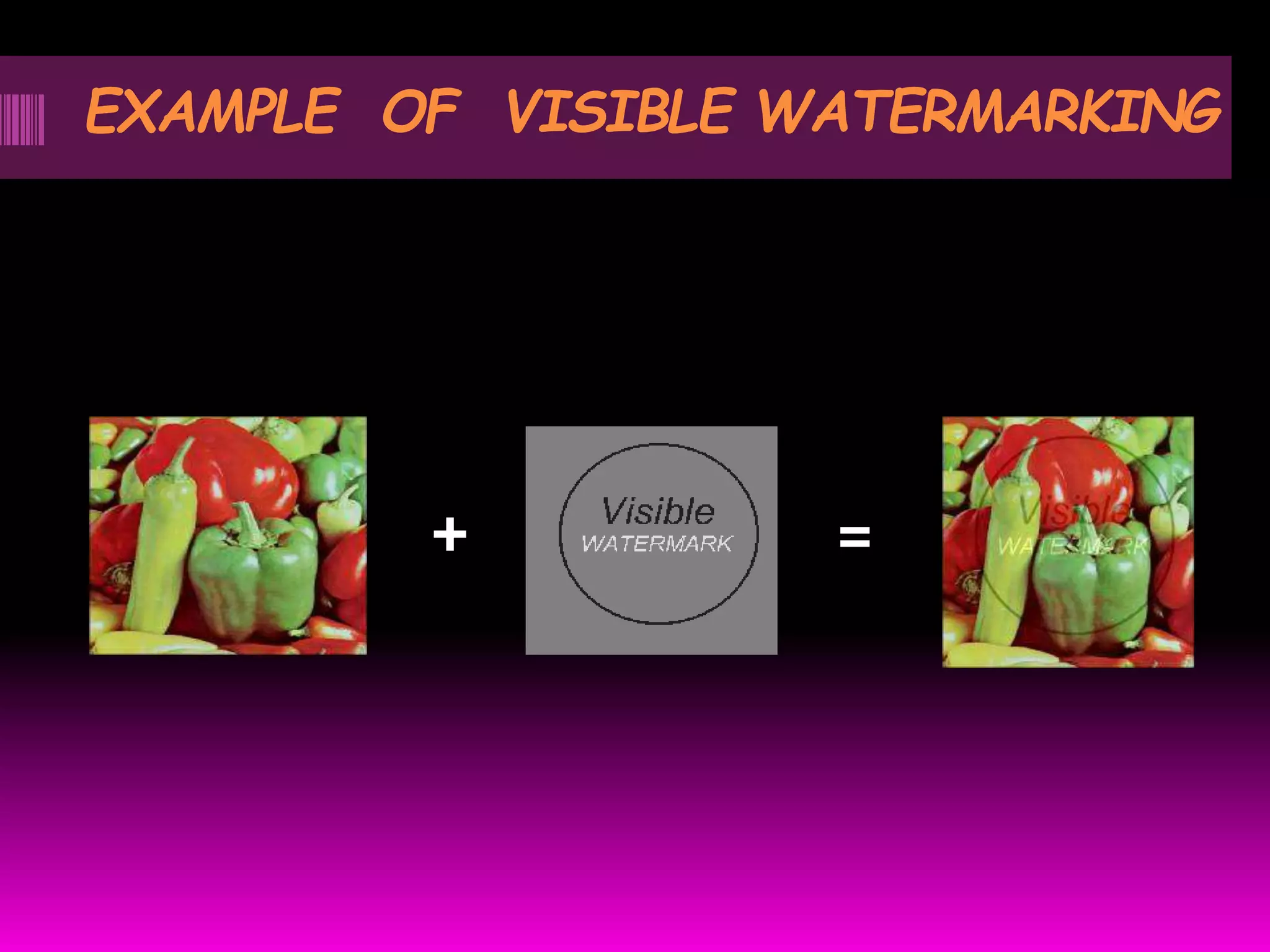 Cryptography and Steganography with watermarking | PPTX