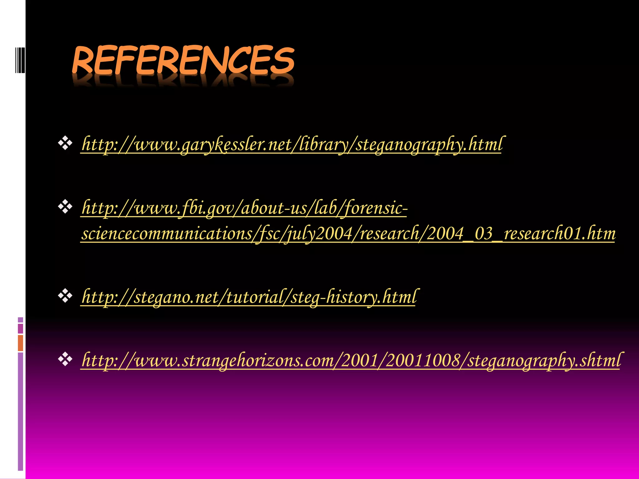 Cryptography and Steganography with watermarking | PPTX