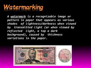 Cryptography and Steganography with watermarking | PPTX