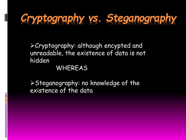 Cryptography and Steganography with watermarking | PPTX