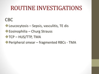 Approach to Rapidly Progressive Glomerulonephritis RPGN | PPTX
