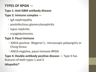 Approach to Rapidly Progressive Glomerulonephritis RPGN | PPTX