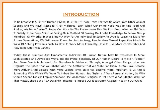 Intro To Interior Design