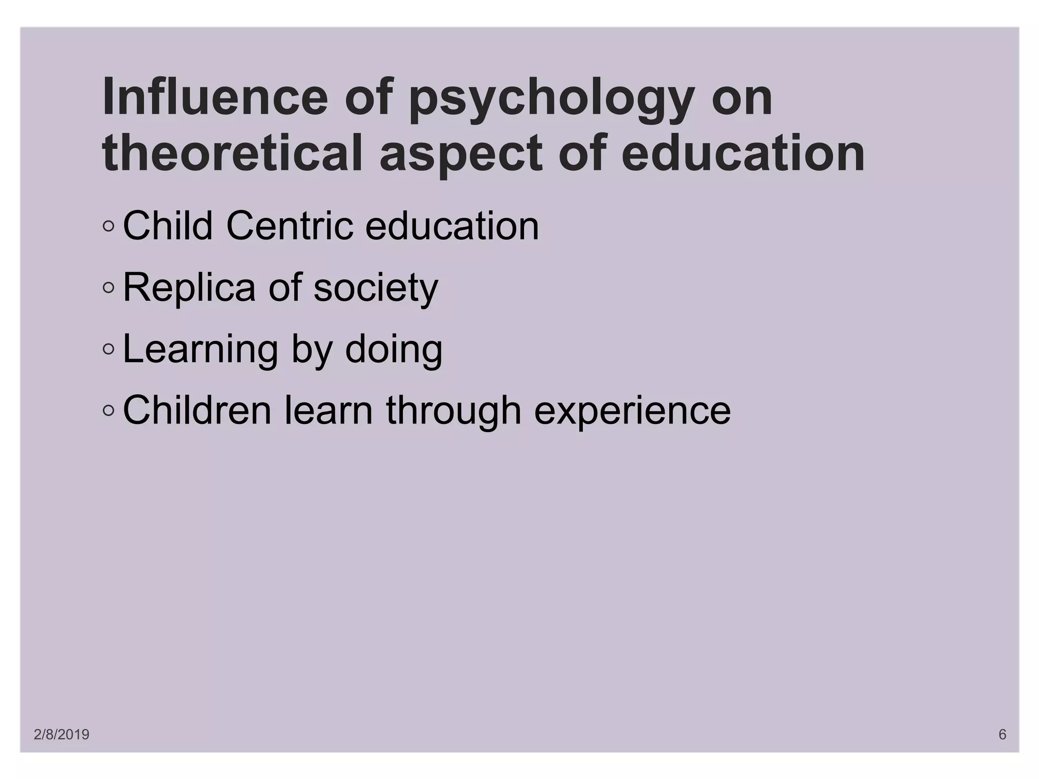 Psychological basis of Education | PPTX