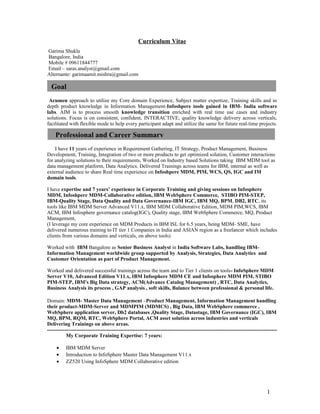 Garima senior corporate trainer_mdm-pim-wcs-qs-igc-step-bpm | PDF