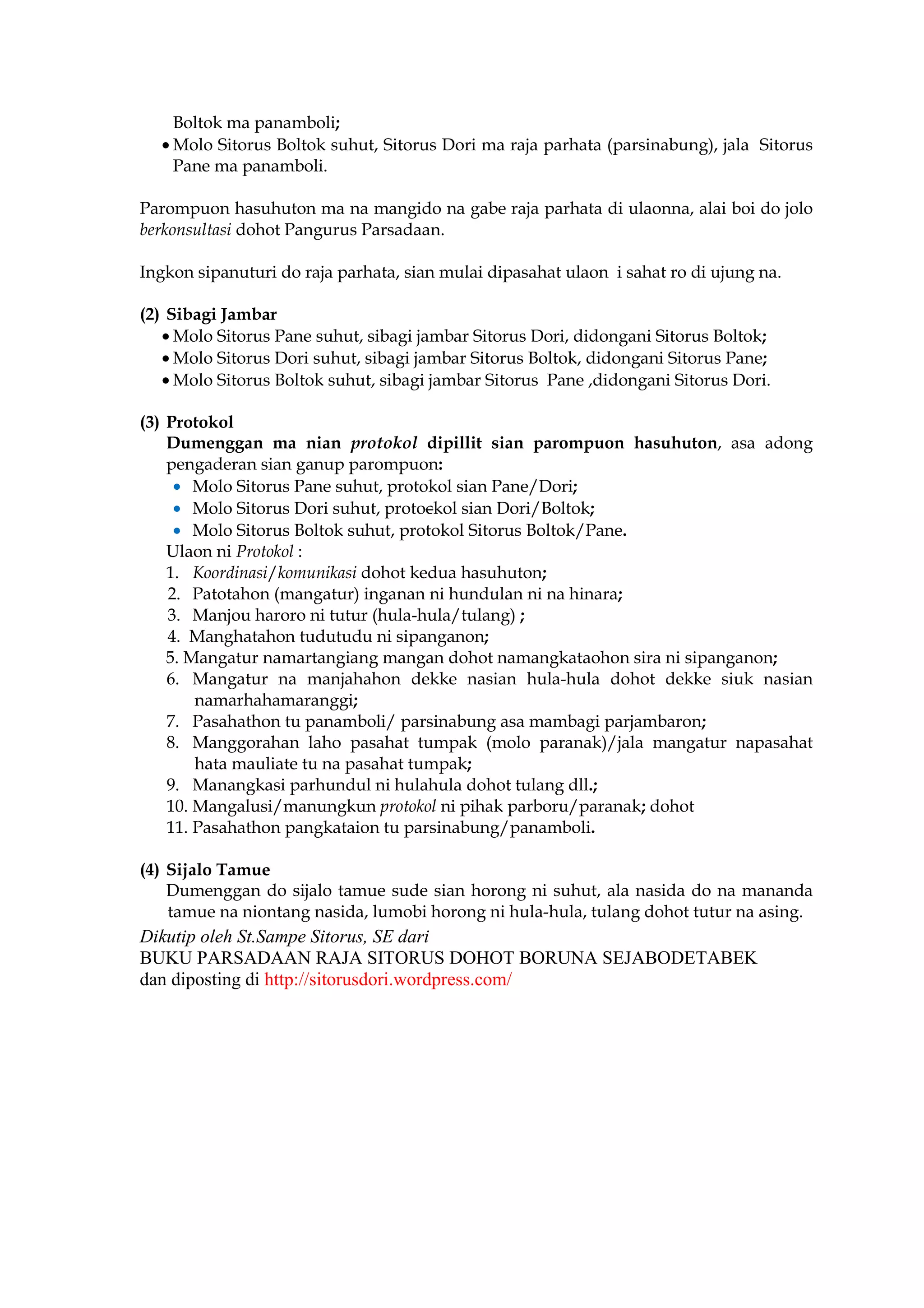 Garis besar-ruhut-paradaton-parsadaan-raja-sitorus-dohot-boruna-se ...