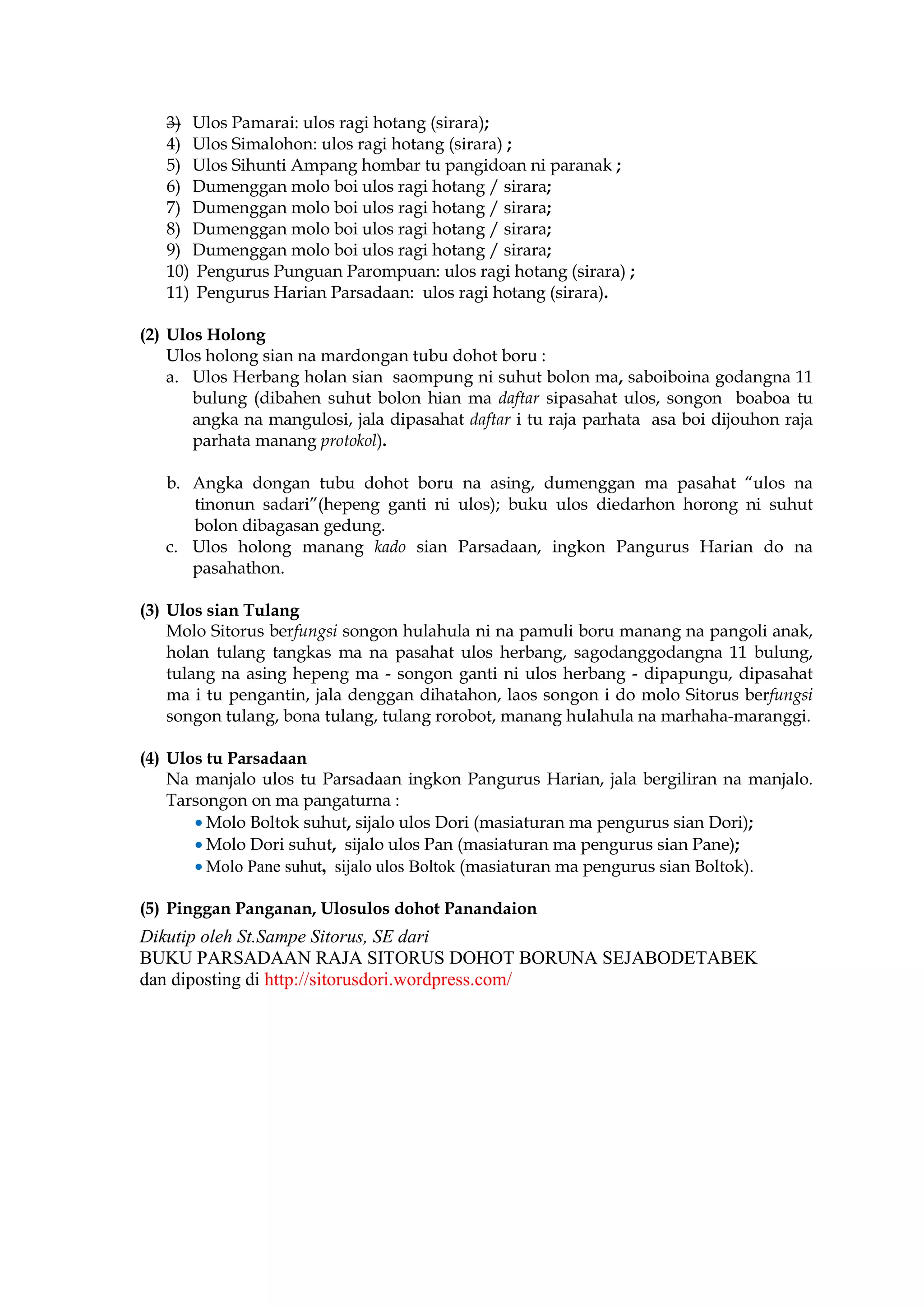 Garis besar-ruhut-paradaton-parsadaan-raja-sitorus-dohot-boruna-se ...