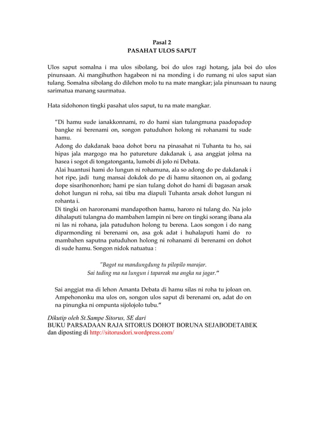 Garis besar-ruhut-paradaton-parsadaan-raja-sitorus-dohot-boruna-se ...