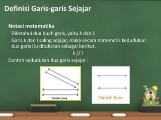 Garis garis sejajar | PPTX