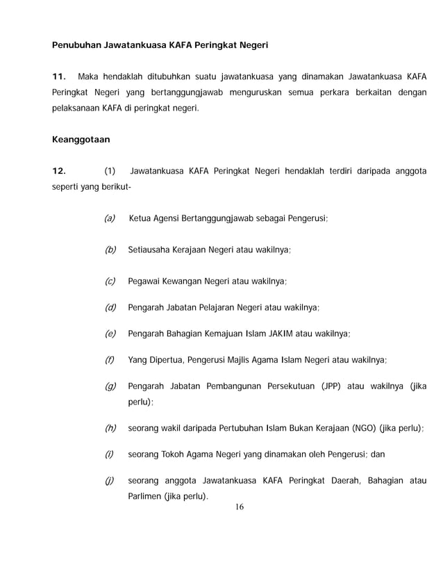 GARIS PANDUAN KAFA OLEH JAKIM 2011 | PDF
