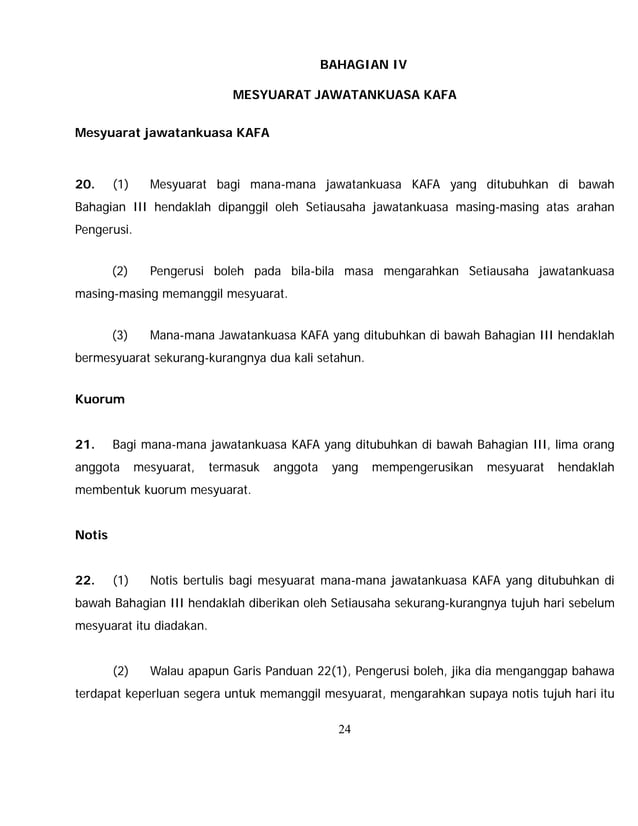 GARIS PANDUAN KAFA OLEH JAKIM 2011 | PDF