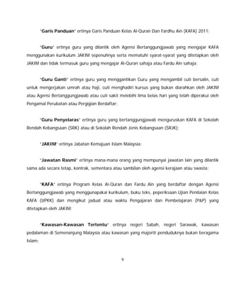 GARIS PANDUAN KAFA OLEH JAKIM 2011 | PDF