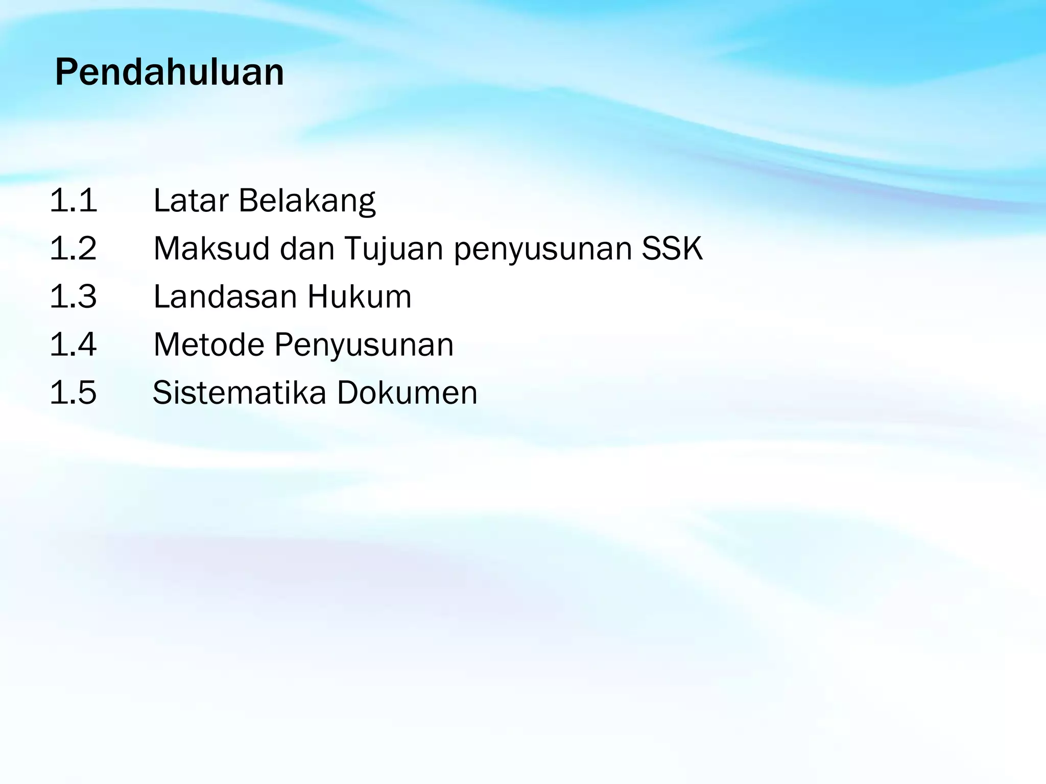 Garis besar materi strategi sanitasi kota (SSK) | PPT