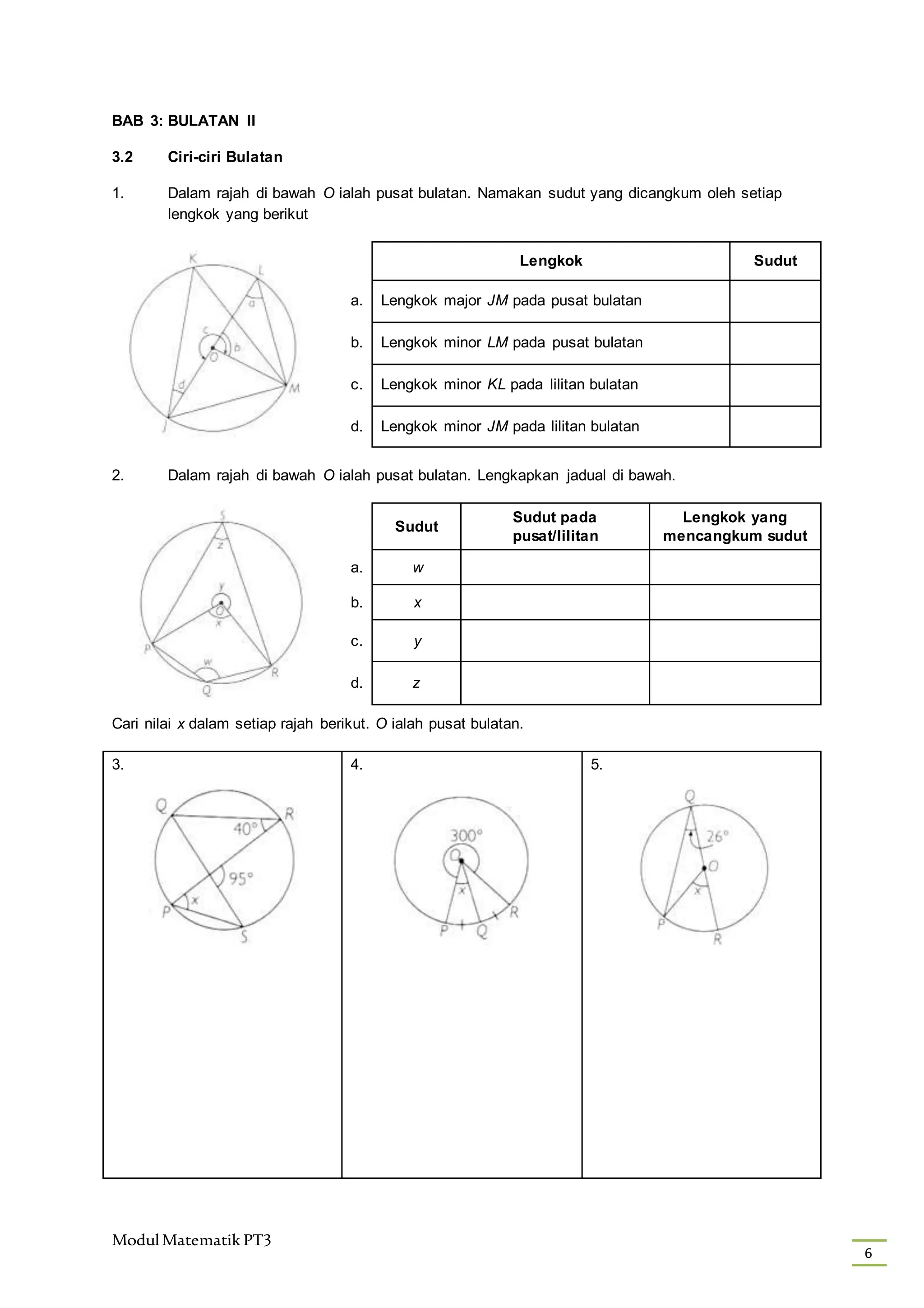 Garis dan sudut | DOCX