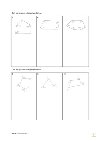 Garis dan sudut | DOCX