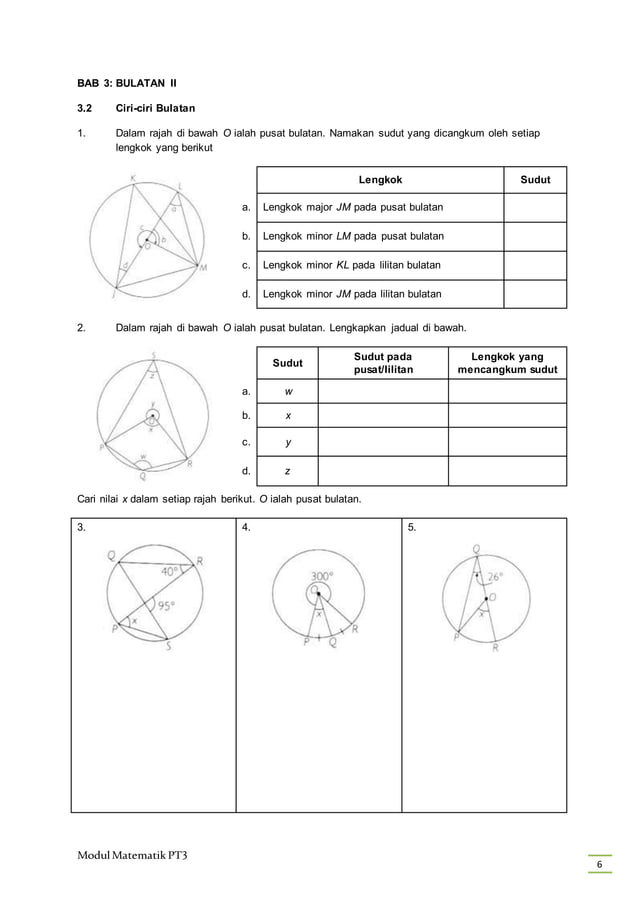 Garis dan sudut | DOCX