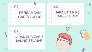 Garis lurus dalam ruang ( 3 dimensi) | PPTX
