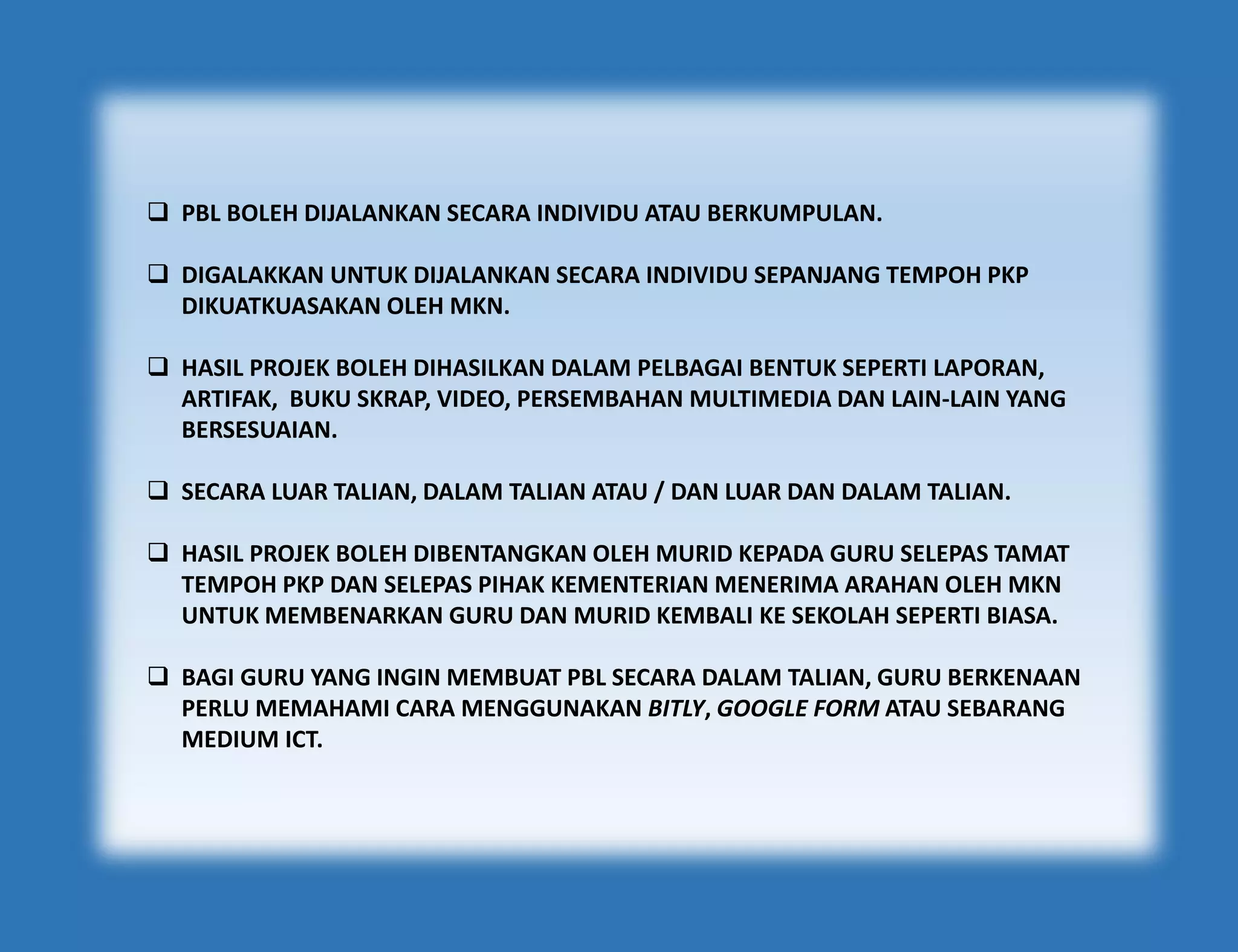 Garis panduan dan cth pbl updated | PDF