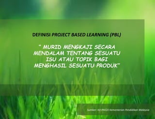 Garis panduan dan cth pbl updated | PDF