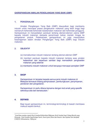 Garis panduan gmp | PDF