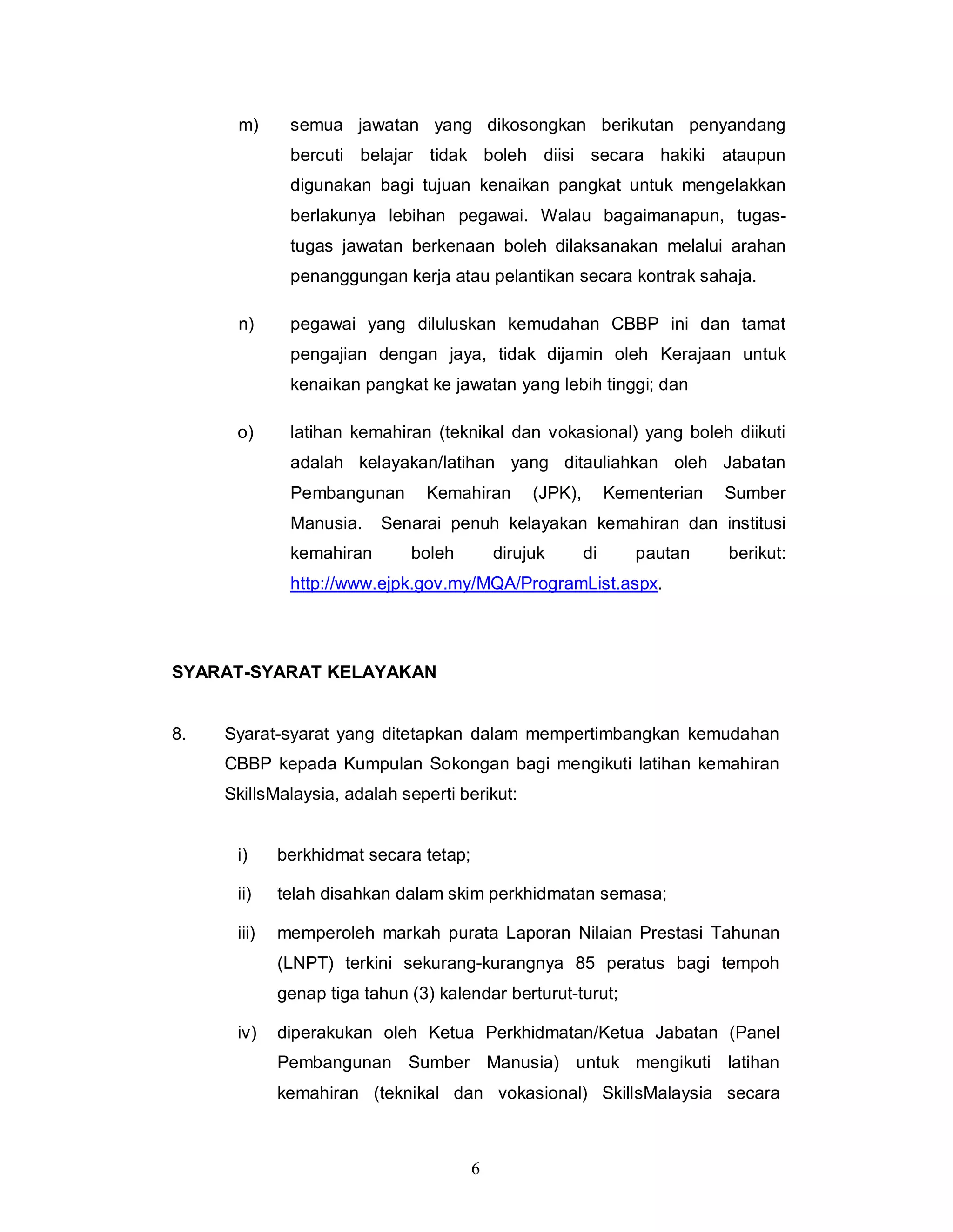 Garis panduan kemudahan cuti belajar bergaji penuh pplv si bawah skills ...