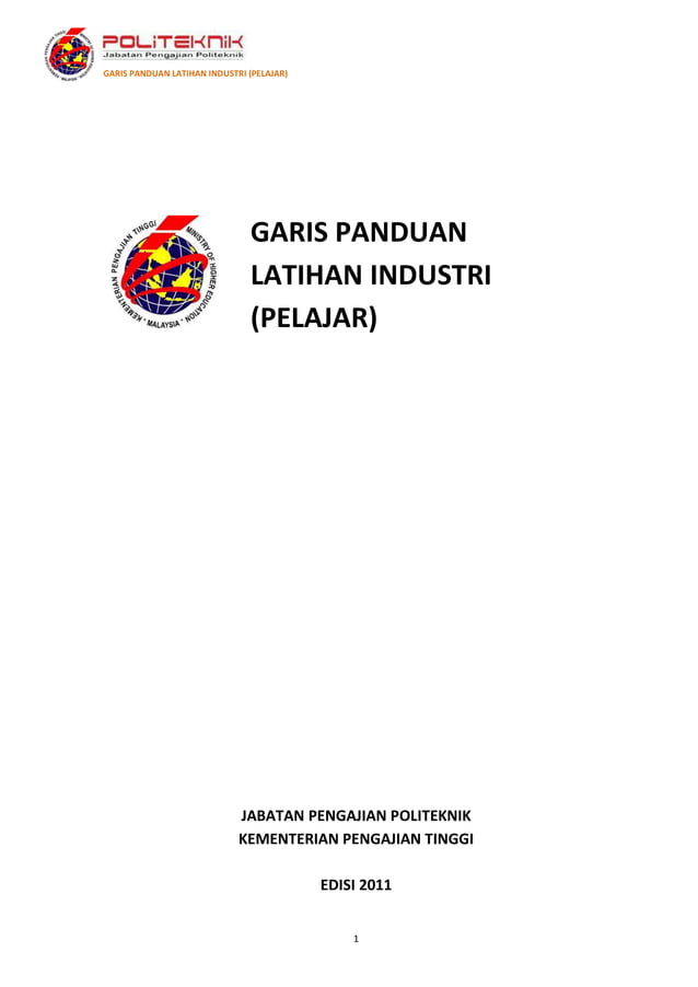 Garis panduan latihan industri pelajar | PDF Garis panduan latihan industri pelajar | PDF