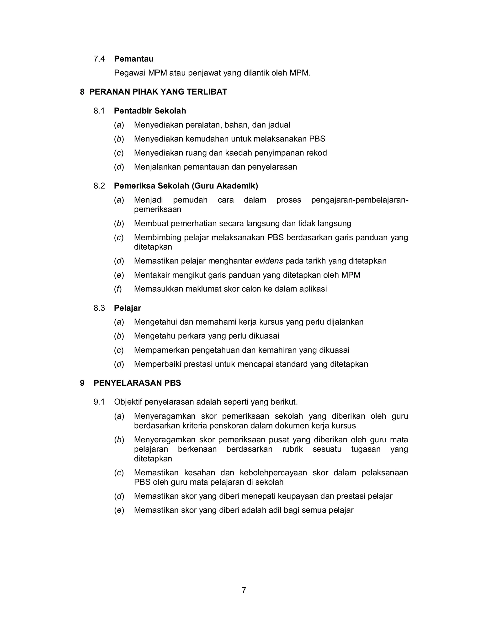 Garis Panduan PBS Tingkatan Enam | PDF Garis Panduan PBS Tingkatan Enam | PDF