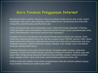Garis panduan penggunaan internet | PPT