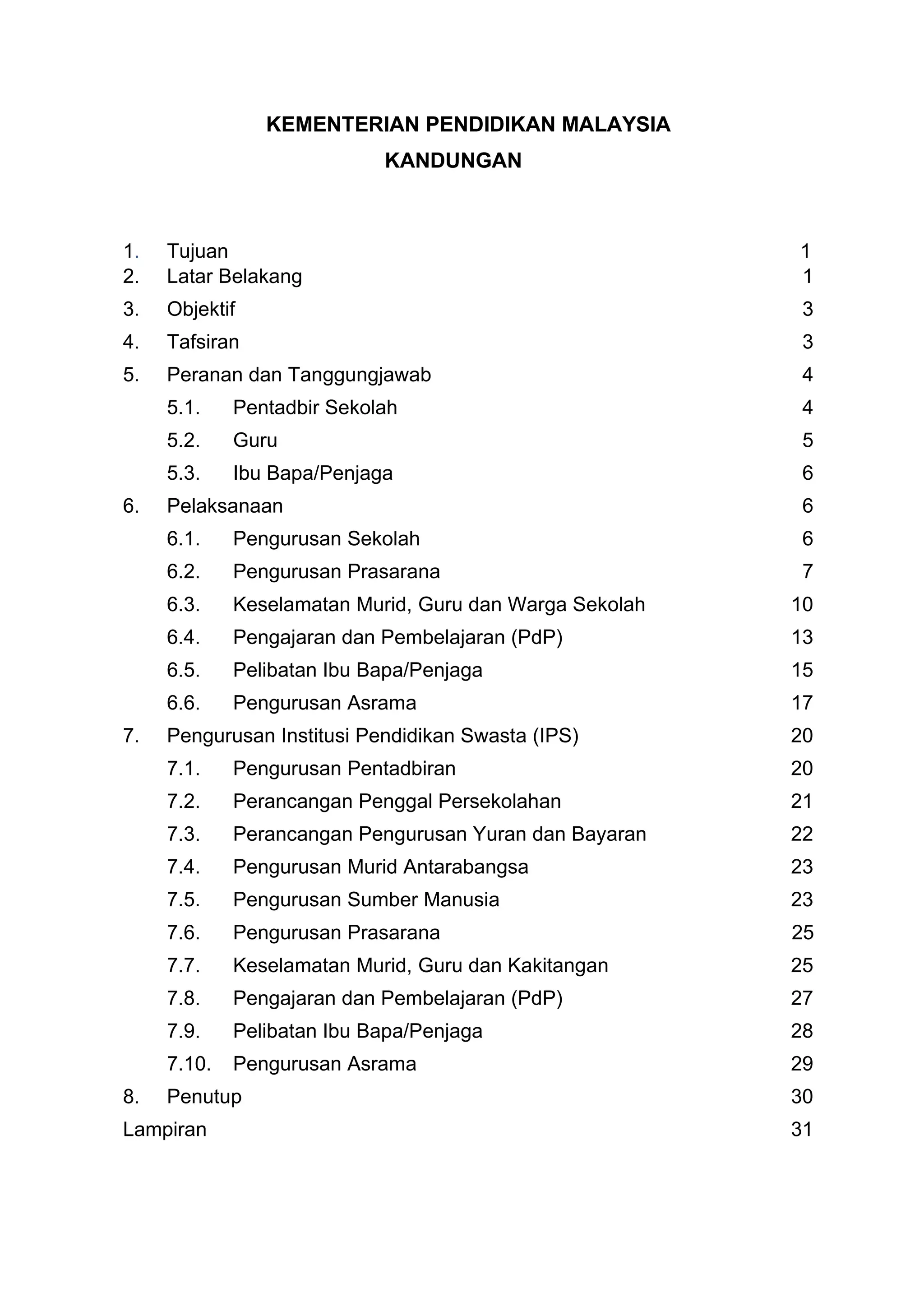 Garis panduan pengurusan pembukaan semula sekolah 4 jun 2020_ | PDF
