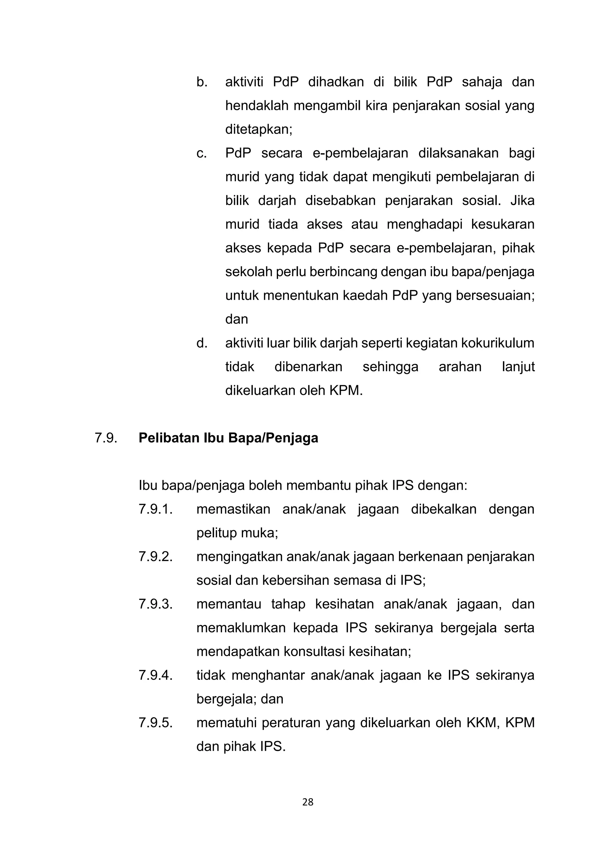 Garis panduan pengurusan pembukaan semula sekolah 4 jun 2020_ | PDF