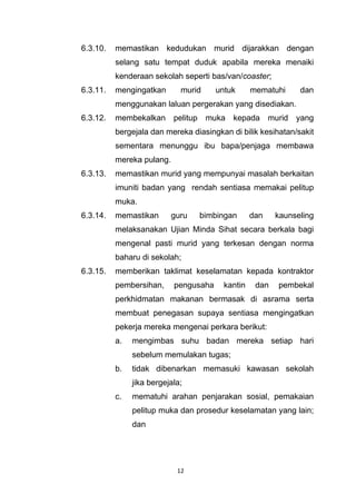 Garis panduan pengurusan pembukaan semula sekolah 4 jun 2020_ | PDF