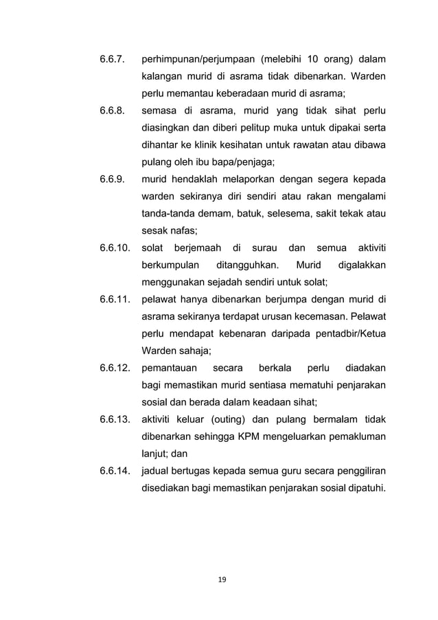 Garis panduan pengurusan pembukaan semula sekolah 4 jun 2020_ | PDF