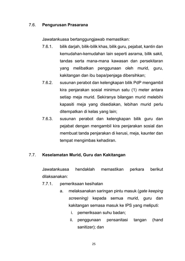 Garis panduan pengurusan pembukaan semula sekolah 4 jun 2020_ | PDF