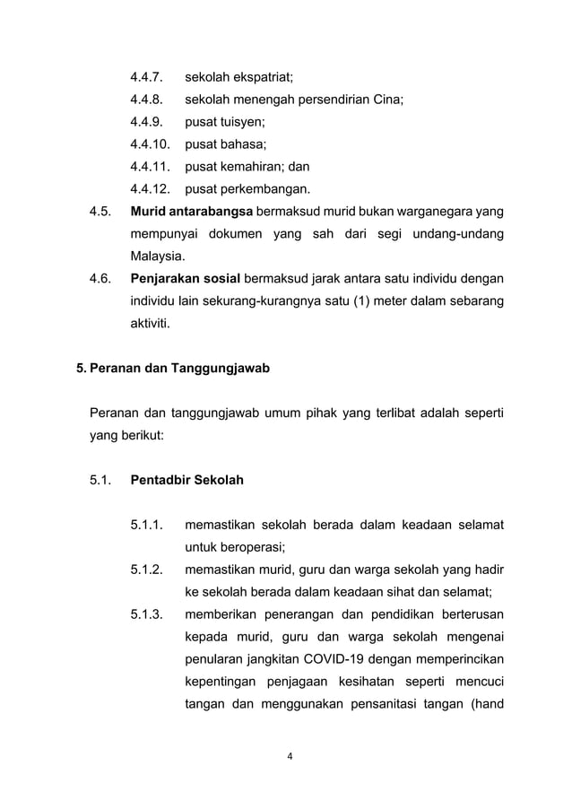 Garis panduan pengurusan pembukaan semula sekolah 4 jun 2020_ | PDF