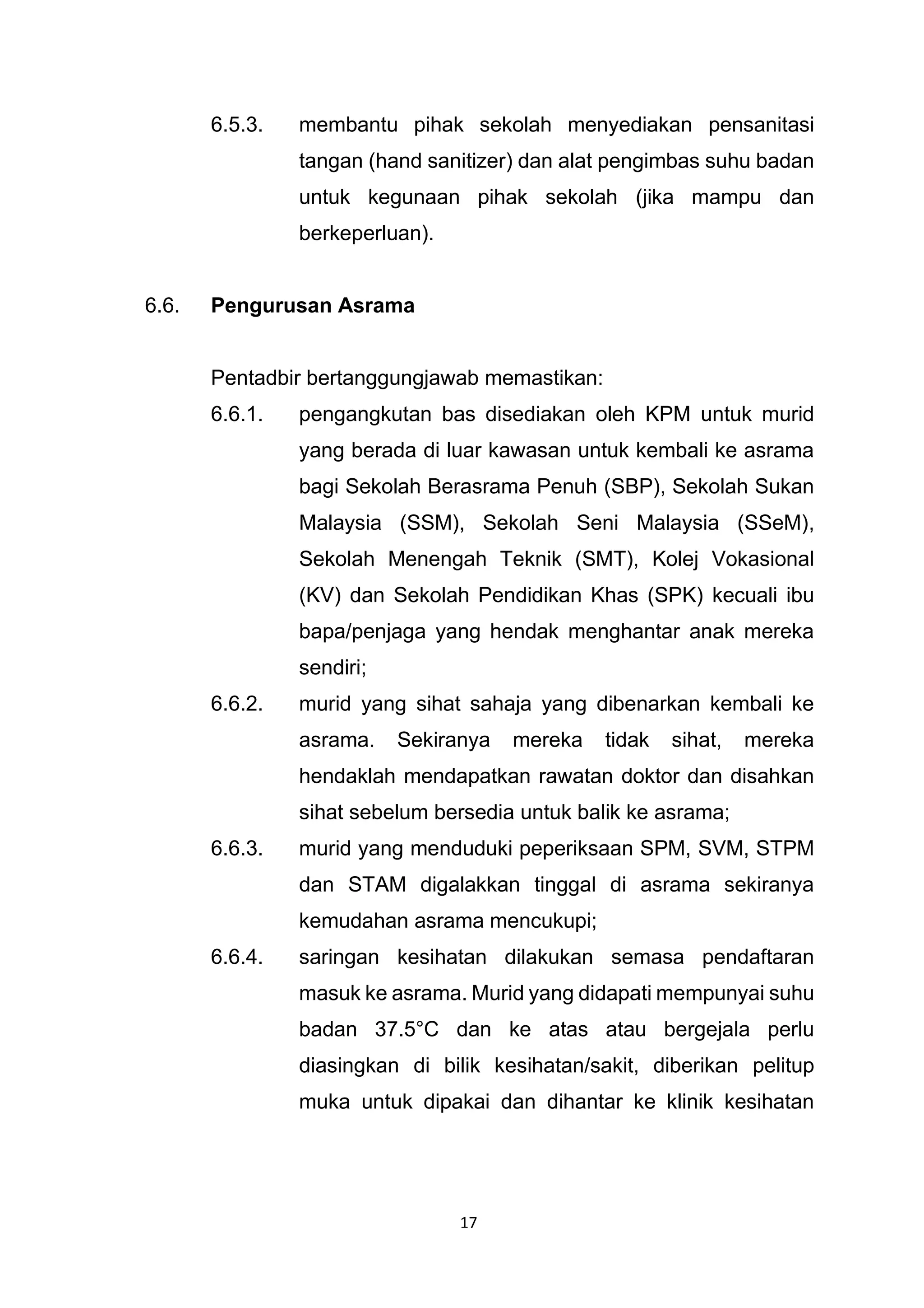 Garis panduan pengurusan pembukaan semula sekolah 4 jun 2020_ | PDF