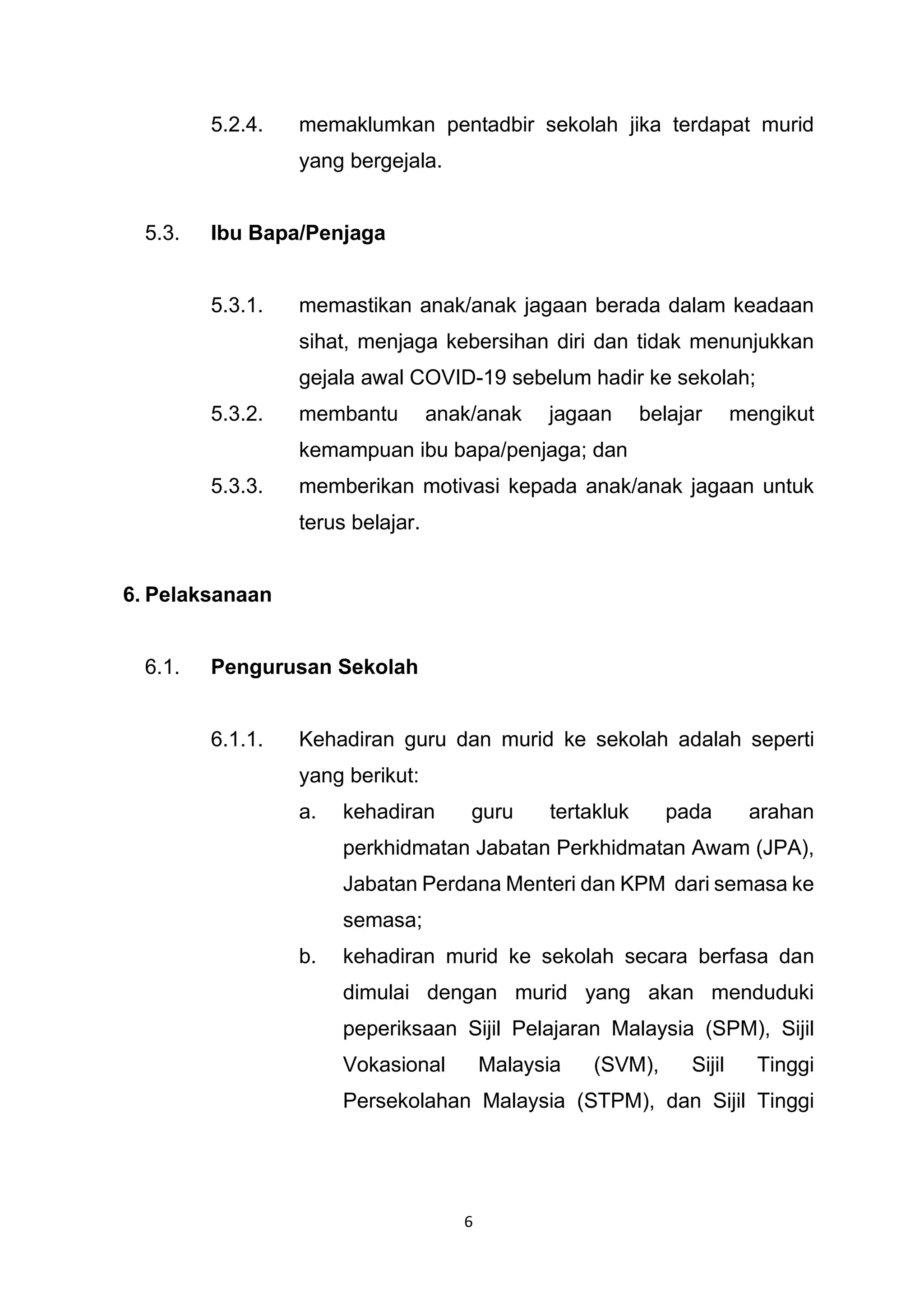 Garis panduan pengurusan pembukaan semula sekolah 4 jun 2020_ | PDF