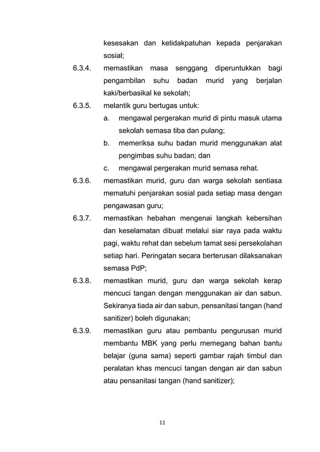 Garis panduan pengurusan pembukaan semula sekolah 4 jun 2020_ | PDF