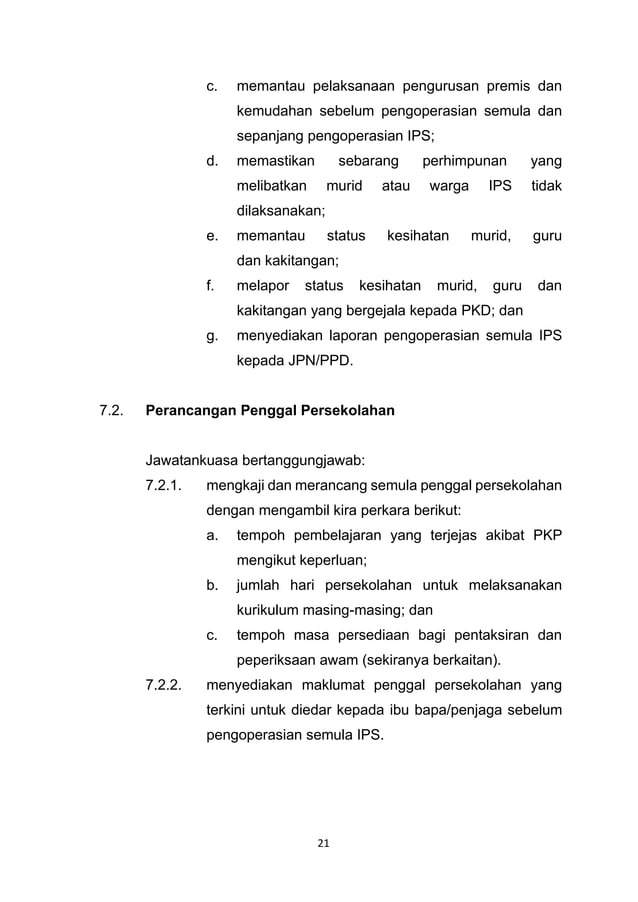 Garis panduan pengurusan pembukaan semula sekolah 4 jun 2020_ | PDF