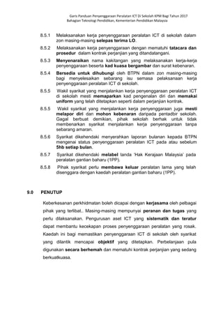 Garis panduan penyenggaraan ict 2017 | DOC