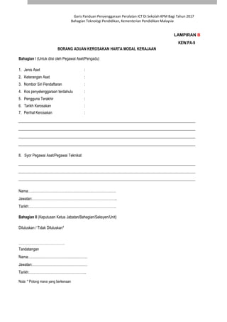 Garis panduan penyenggaraan ict 2017 | PDF