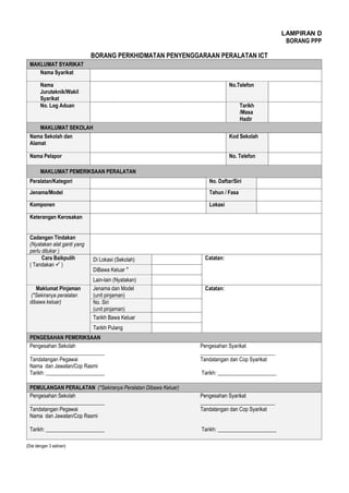 Garis panduan penyenggaraan ict 2019 versi 1 ehsan btp | PDF