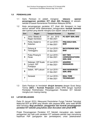 Garis panduan penyenggaraan ict 2019 versi 1 ehsan btp | PDF