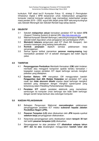 Garis panduan penyenggaraan ict 2019 versi 1 ehsan btp | PDF
